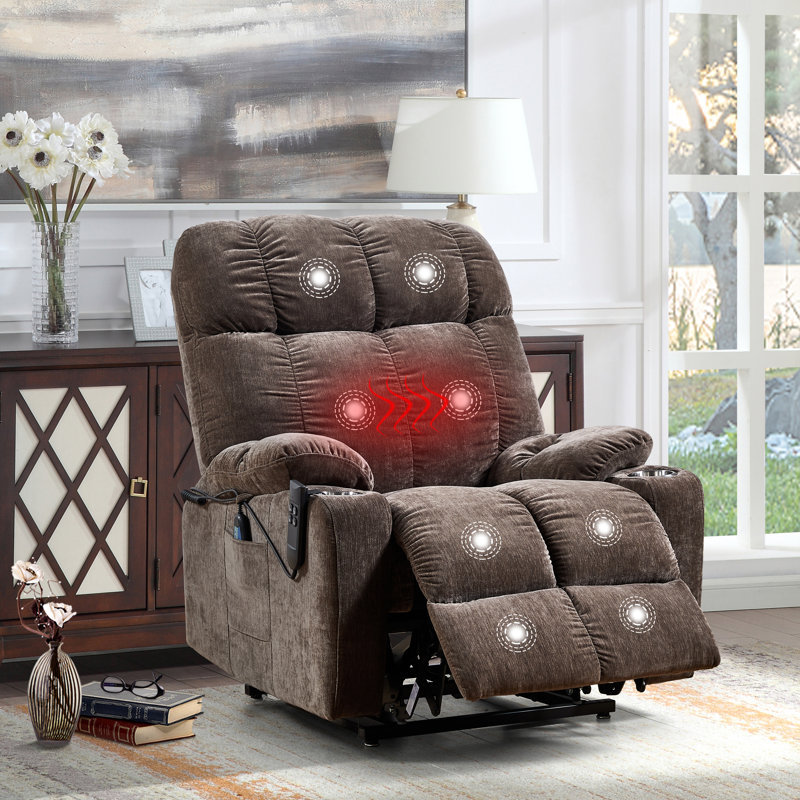 Latitude Run Power Reclining Heated Massage Chair Wayfair